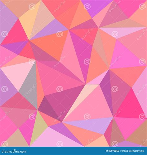 Colorful Triangle Mosaic Background Design Stock Vector Illustration Of Tile Concept 80075250