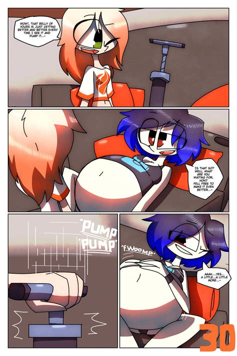 Rule 34 Air Inflation Air Pump Air Pump In Butt Blue Hair Cadester2 Inflation Tagme 8754094