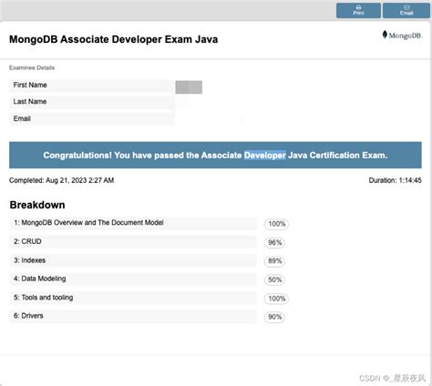 Mongodb Certified Associate Developer 认证考试心得mongodb认证考试 Csdn博客