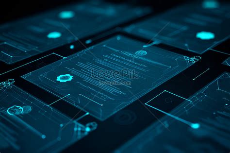 Blockchain Digital Certificate Creative Imagepicture Free Download