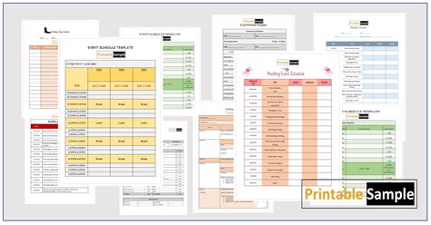 8 Free Audit Schedule Templates Printable Samples