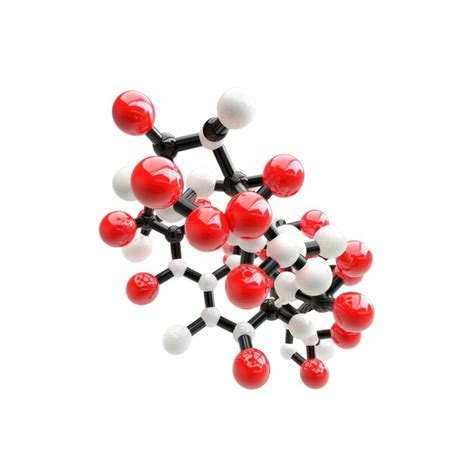 A Molecular Structure Concept Isolated On A White Background Premium Ai Generated Psd