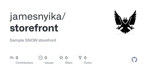Github Jamesnyikastorefront Sample Snow Storefront
