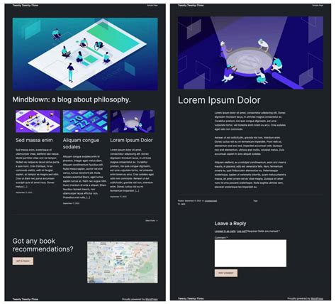 twenty twenty three a new default wordpress theme from the community