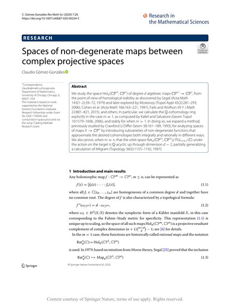Spaces Of Non Degenerate Maps Between Complex Projective Spaces