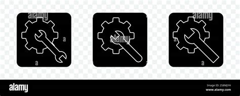 setting icon gear user preference setting vector art illustration