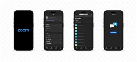 Premium Vector Social Media Zoom Interface Iphone Screen Mockups Social Media Interface Premium Vector Social Media Zoom Interface Iphone Screen Mockups Social Media Interface