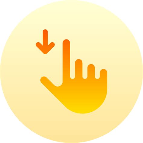 Slide Down Basic Gradient Circular Icon
