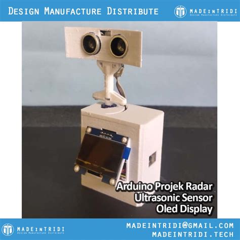 Jual Madeintridi Casing Arduino Projek Radar Sensor Ultrasonic Dan Oled Display Shopee Indonesia