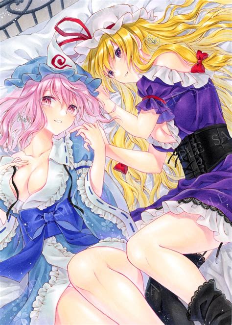 Yakumo Yukari And Saigyouji Yuyuko Touhou Drawn By Alto2019 Danbooru