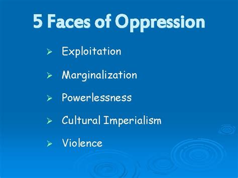 Understanding Privilege Oppression Day 2 Dominant Vs Subordinate