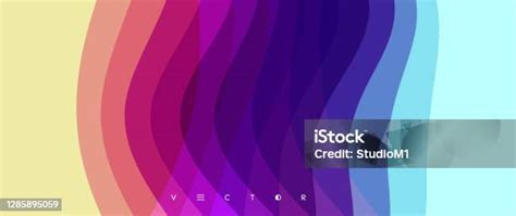 동적 효과와 추상 물결 모양의 배경 모바일 앱 및 웹용 최신 화면 디자인 브로셔 배너 전단지 또는 프레젠테이션을 위한 3d 벡터 그림입니다 0명에 대한 스톡 벡터 아트 및