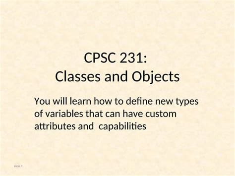 What Is Class In C And Classesobjectsppt