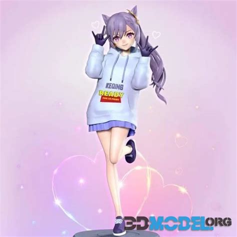 3d Model Keqing Genshin Impact Fanart