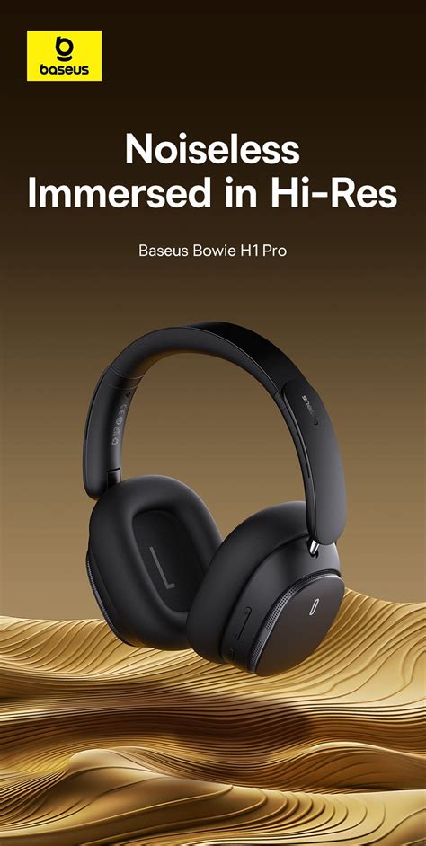 Baseus Bowie H1 Pro Noise Cancellation Wireless Headphones Baseus Official Store