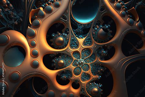 Fractal Geometric Multiverse Of Multiple Earths And Realities Stock