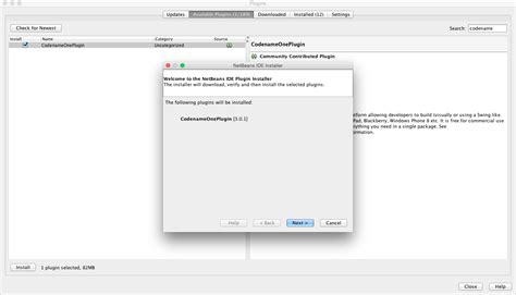Netbeans Plugin Setup Instructions Codename One