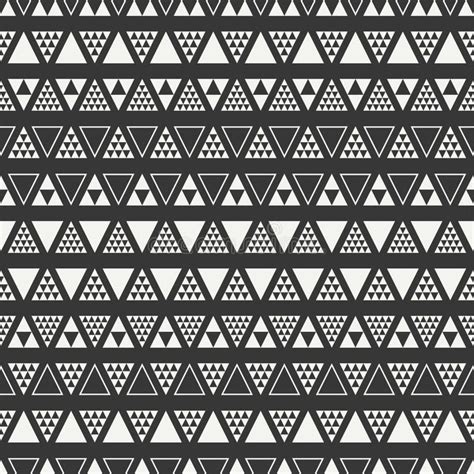 Geometric Line Monochrome Abstract Hipster Seamless Pattern With Triangle Wrapping Paper
