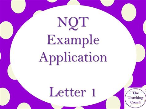 Newly Qualified Teacher Teaching Job Application Letter Supporting