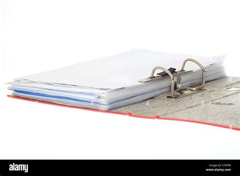 Open File Folder On White Background Stock Photo Alamy