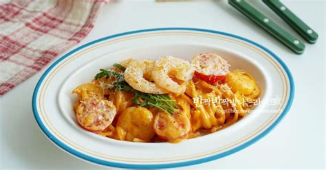 로제소스 만들기 로제 새우 스파게티 레시피