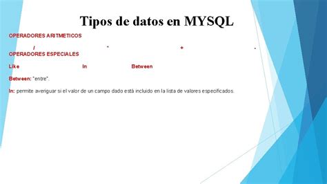 Tipos De Datos En Mysql Char Define Una