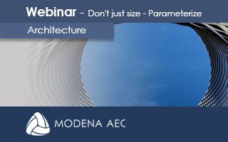 Dont Just Size Parameterize Part 2 Modena Design Centres