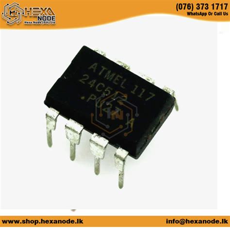24c512 Dip 512kbit I2c™ Serial Eeprom Memory Ic Hexa