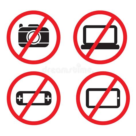 Electronic Devices Forbidden Stock Illustrations 189 Electronic