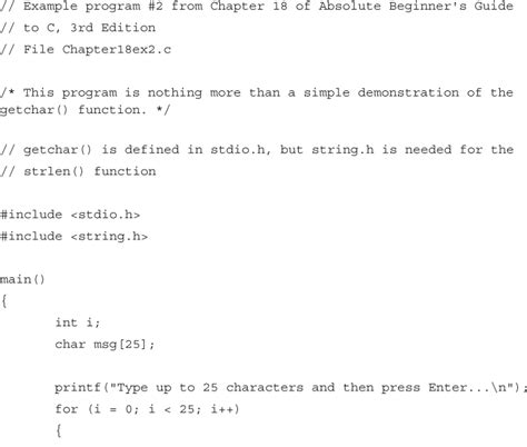 Images C Programming Absolute Beginners Guide Third Edition Book