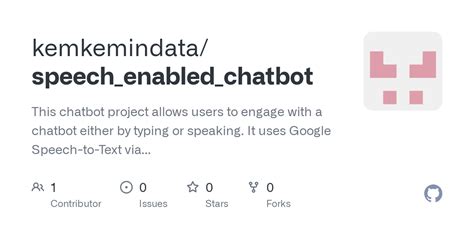 Github Kemkemindataspeechenabledchatbot
