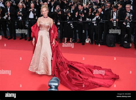 Cannes France 16th May 2023 Uma Thurman Photographed At The Red