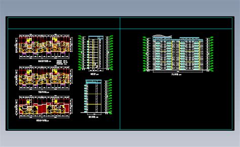 平立剖面图 AutoCAD 2000 模型图纸下载 懒石网