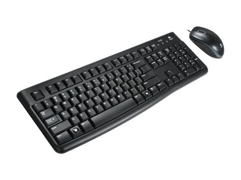 Logitech Mk120 920 002565 Black Usb Wired Standard Keyboard And Mouse