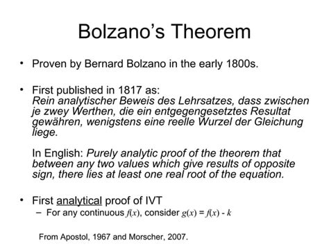 Intermediate Value Theorem Ppt