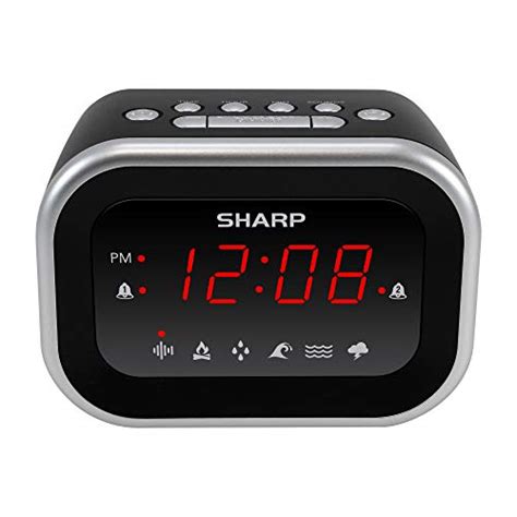 Sharp Dual Alarm Clock With Sound Machine With 6 In Pakistan Wellshoppk