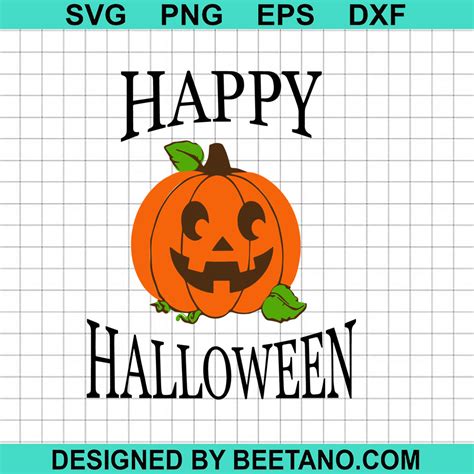 Happy Halloween Pumpkin Svg Jack O Lantern Svg Pumpkin Face Svg