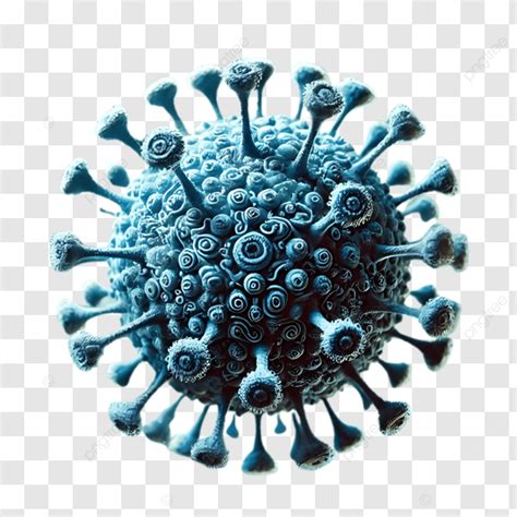 Detailed Visualization Of A Virus Structure Virus Particle 3d