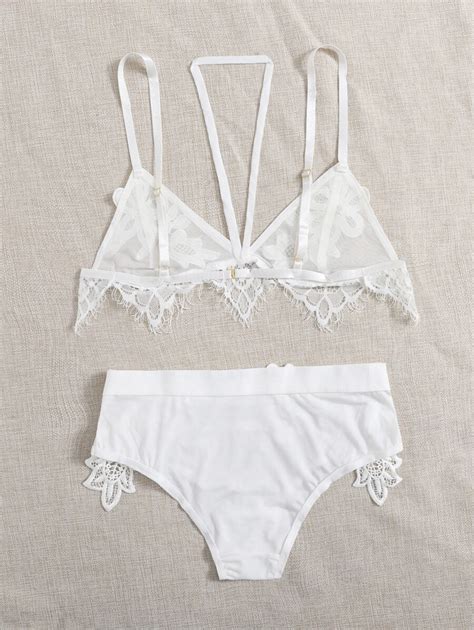 ملابس سكسي داخلية الأبلكويس الصاف جذابة شي إن