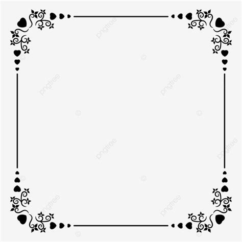 Simple Border Design Black Vector Simple Border Design Easy Border