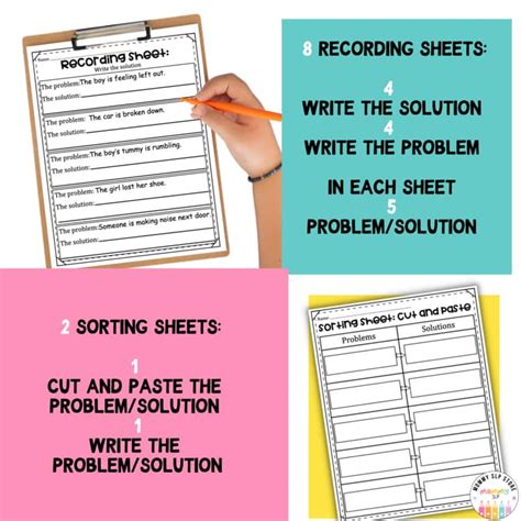 Problem Solution Task Cards And Worksheets By Mommy Slp Tpt