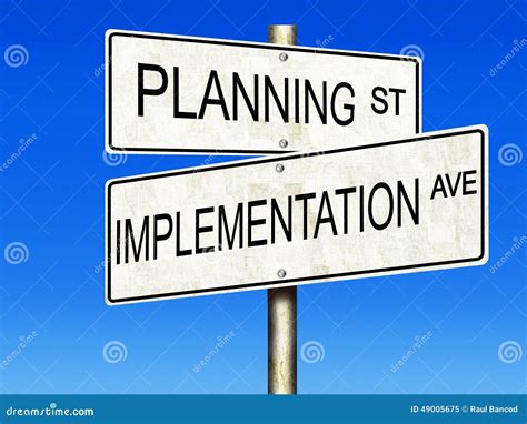 Planning And Implementation Stock Illustration Illustration Of Panel Iron 49005675