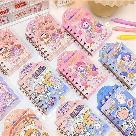 Cute Creative Mini Cartoon Coil Office Small Notebook Temu United Kingdom