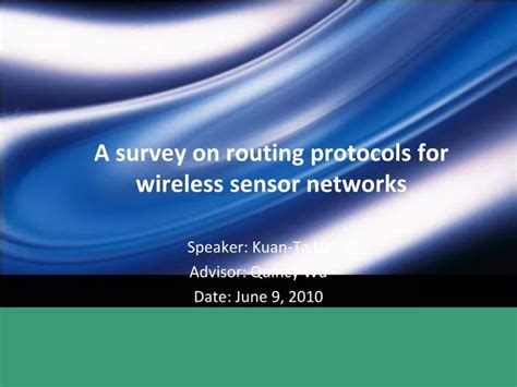 Ppt A Survey On Routing Protocols For Wireless Sensor Networks Powerpoint Presentation Id