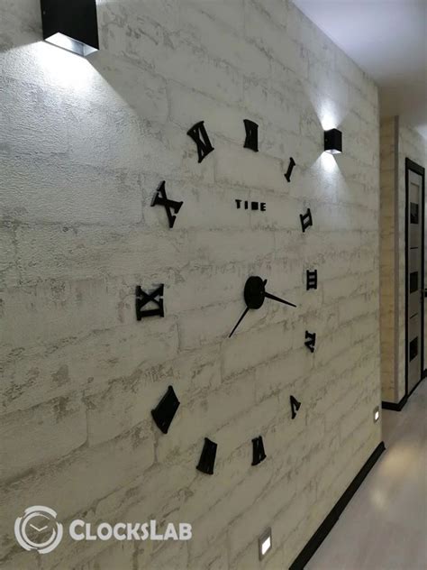 კედლის საათები Clockslab 🔥 Diy საათი 🔥 ️ ფერი ოქროსფერი შავი 💥