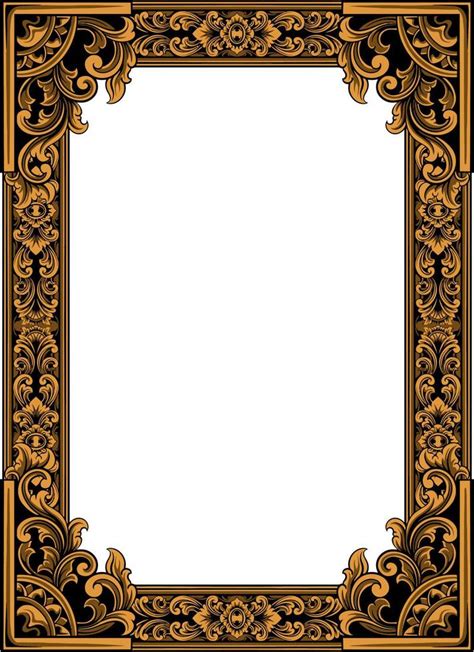 Luxury Classic Style Engraved Frame Vector Design 21335597 Vector Art