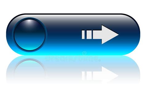 Blue Button With Arrow Stock Vector Illustration Of Website 115928288
