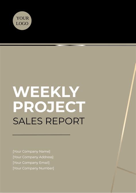 Free Weekly Project Sales Report Template To Edit Online