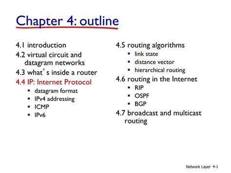 Ppt 41 Introduction 42 Virtual Circuit And Datagram Networks 43 What S Inside A Router