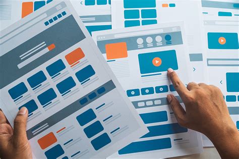 网站设计师创意规划应用开发者开发草图草图模板布局原型框架线框设计工作室。用户体验概念。模板素材 稿定设计